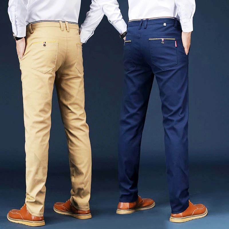 Men-Casual-Pants-Slim-Plaid-Pencil-Pants-Fashion-Male-Business-Suit ...