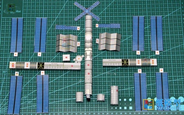 International Space Station Paper Model Outpost At The Edge Of The