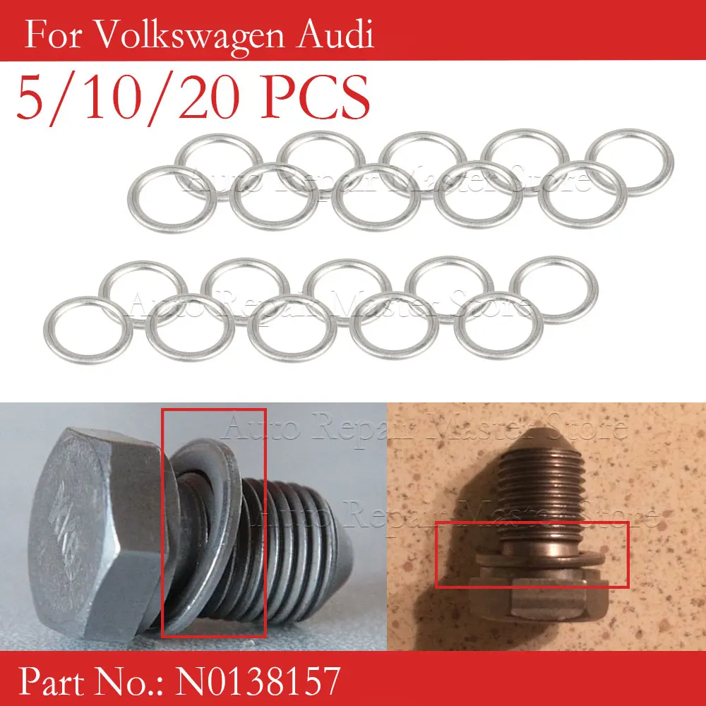 N0138157 VAG Seal, oil drain plug; Seal Ring