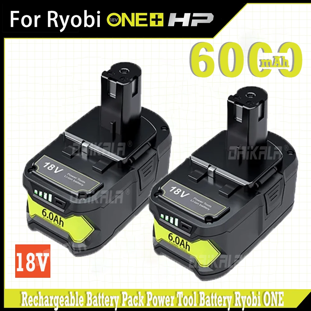 18V-6-0AH-Li-ion-Rechargeable-Battery-for-Ryobi-ONE-cordless-Power-Tool ...