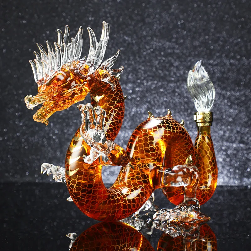 Dragon-shaped-Chinese-Zodiac-whiskey-decanter-Glass-Alcohol-Bottle-for ...