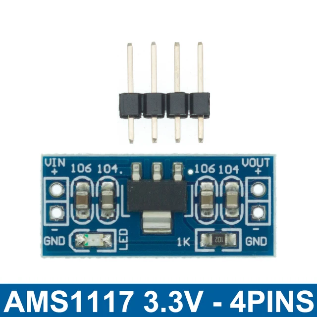 AMS1117 3.3V / 5V DC-DC Step-Down power supply module AMS1117-5.0V ...