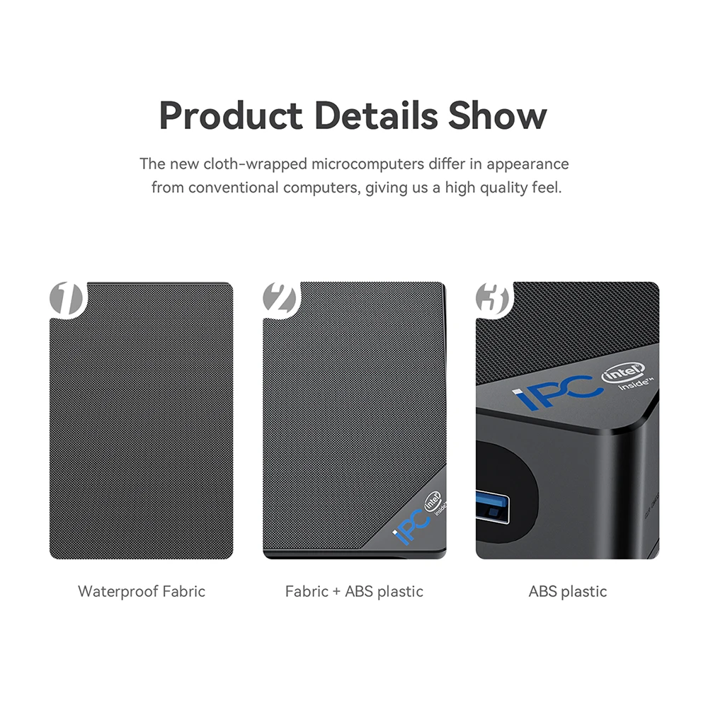 Beelink Fanless Customizable Mini PC IPC-G Intel Celeron N4020 up to 2.8GHz DDR4 SSD Dual 1000 ...