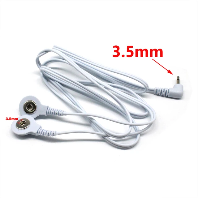 2 Ways or 4ways Electrode Cable Conductive Muscle Stimulator Line Lead ...