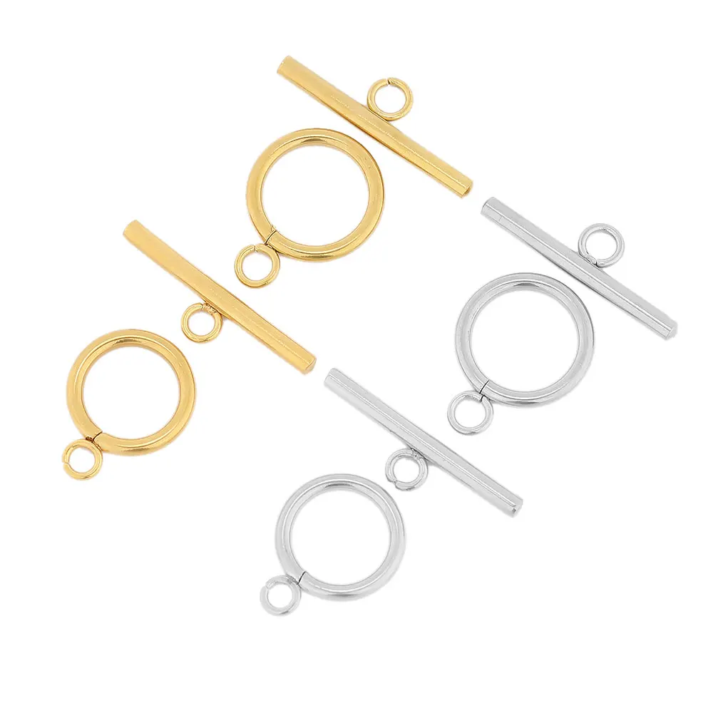 5 Sets Stainless Steel OT Clasp Toggle Necklaces Bracelets Connectors ...