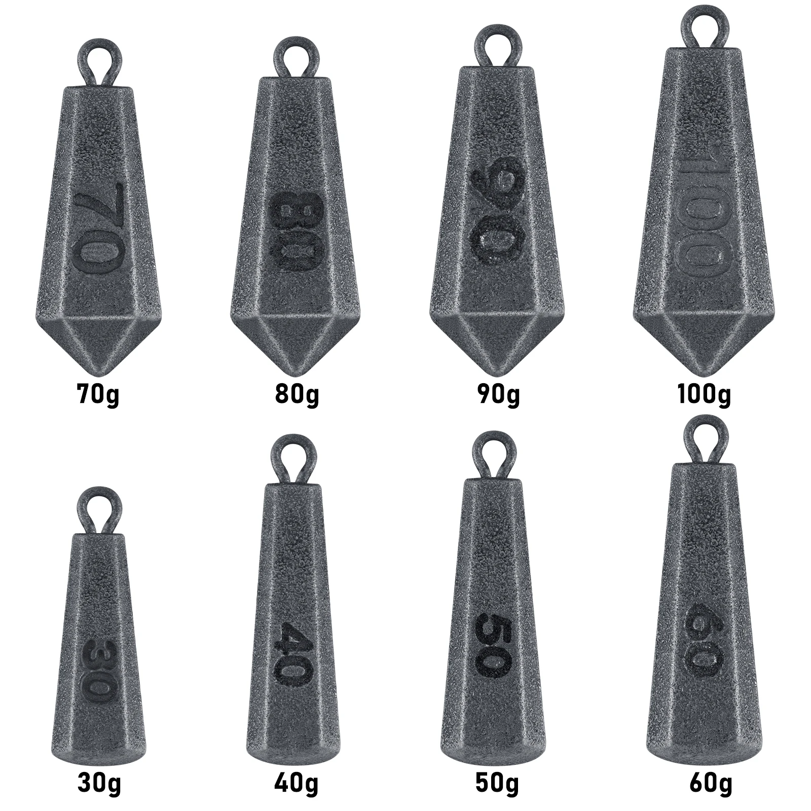 Iron Fishing Weight Sinker 30g-200g Sea Fishing Surf Casting Shore Boat ...