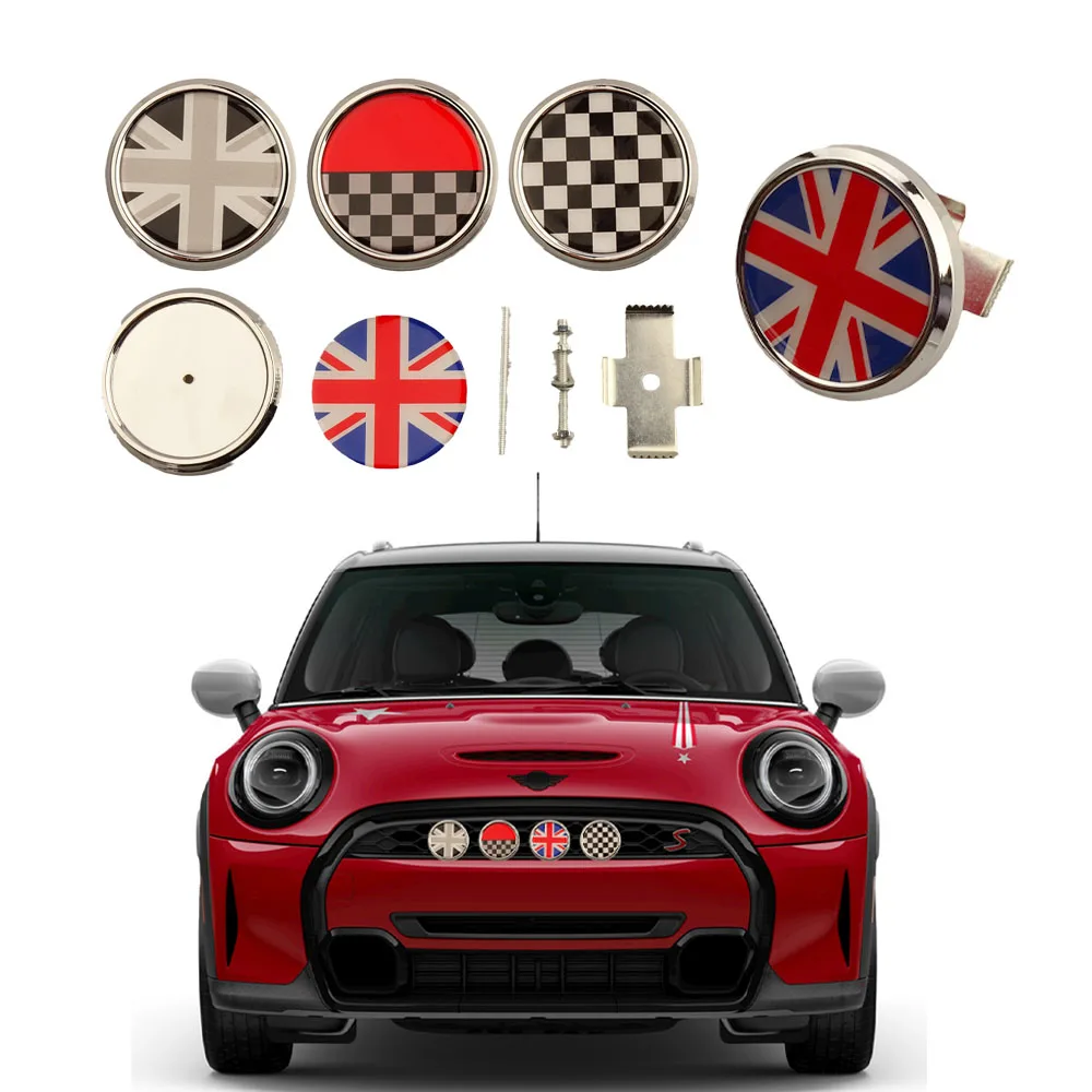 Car-Bumper-Grill-Emblem-Badge-Sticker-For-Mini-Cooper-S-JCW-Clubman ...