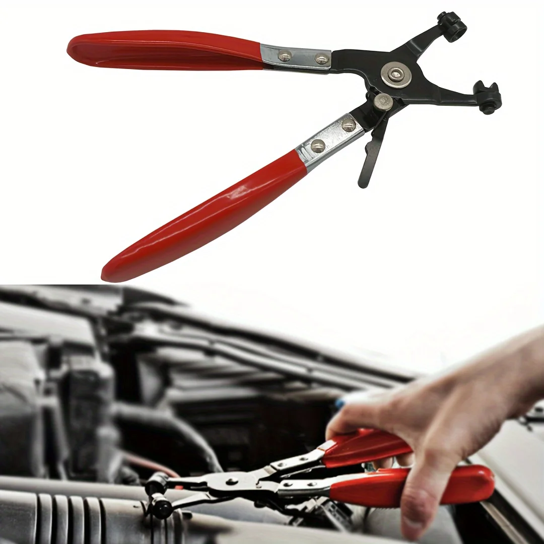 1pcsCar-Tube-Clamp-Long-Automotive-Hose-Clamp-Pliers-Straight-Throat ...