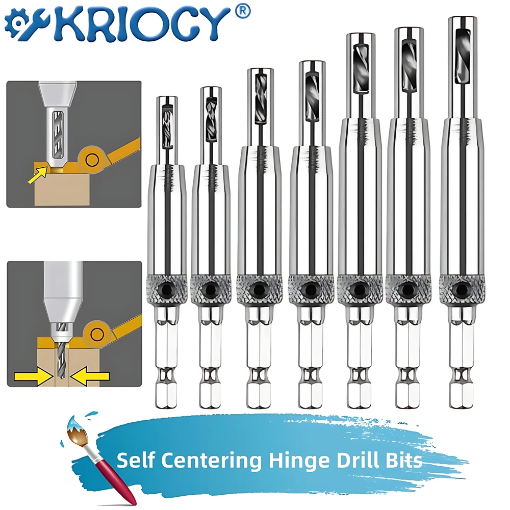 1-Set-Self-Centering-Hinge-Drill-Bit-Door-Cabinet-Hinge-Locating-Hole ...