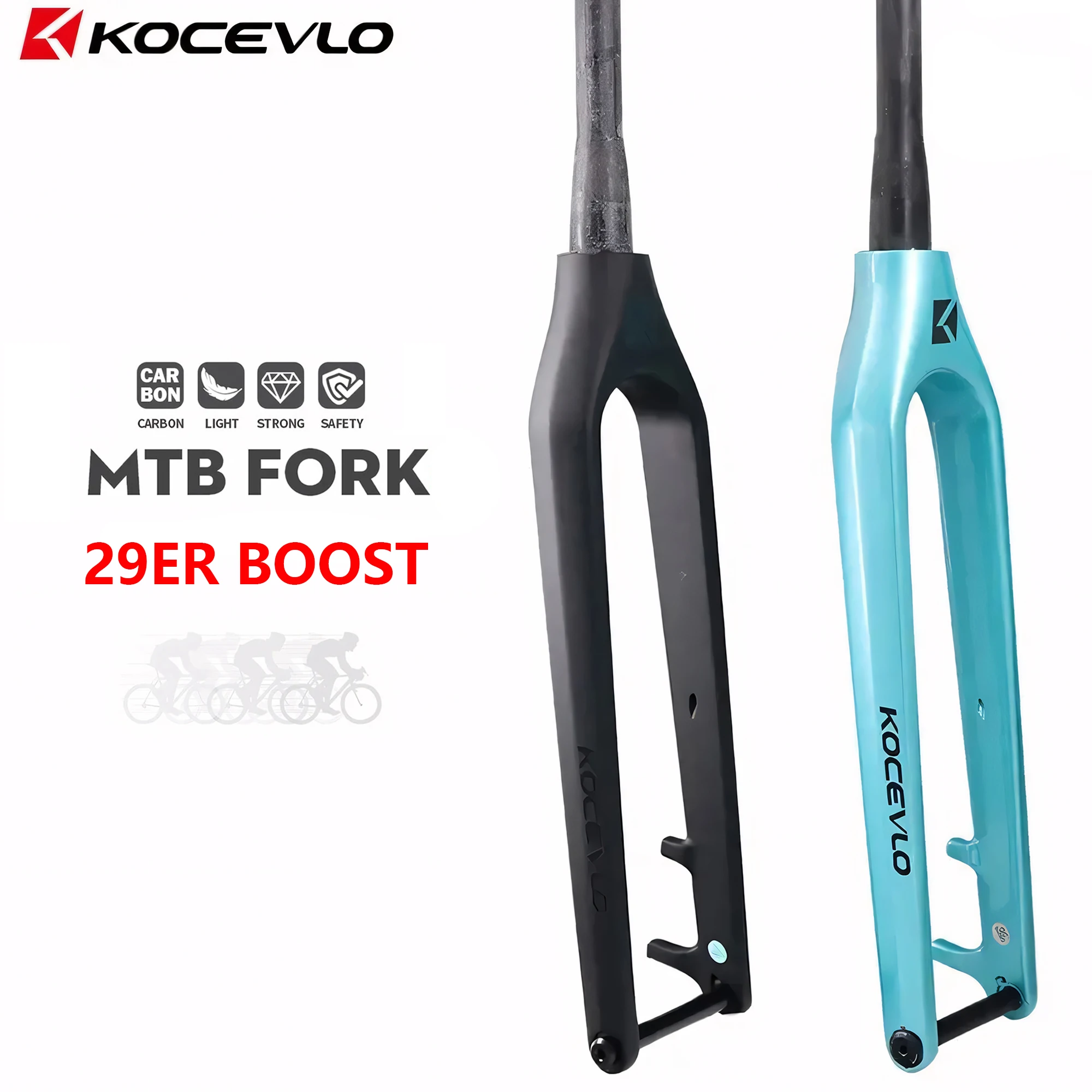 Kocevlo-Bicycle-accessories-29er-Carbon-Fiber-Mountain-Bike-Fork-Boost ...