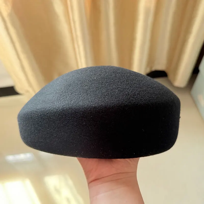 2025 New Winter Soft Wool Felt 3D Full Bread Shape Pumpkin Beret Women ...