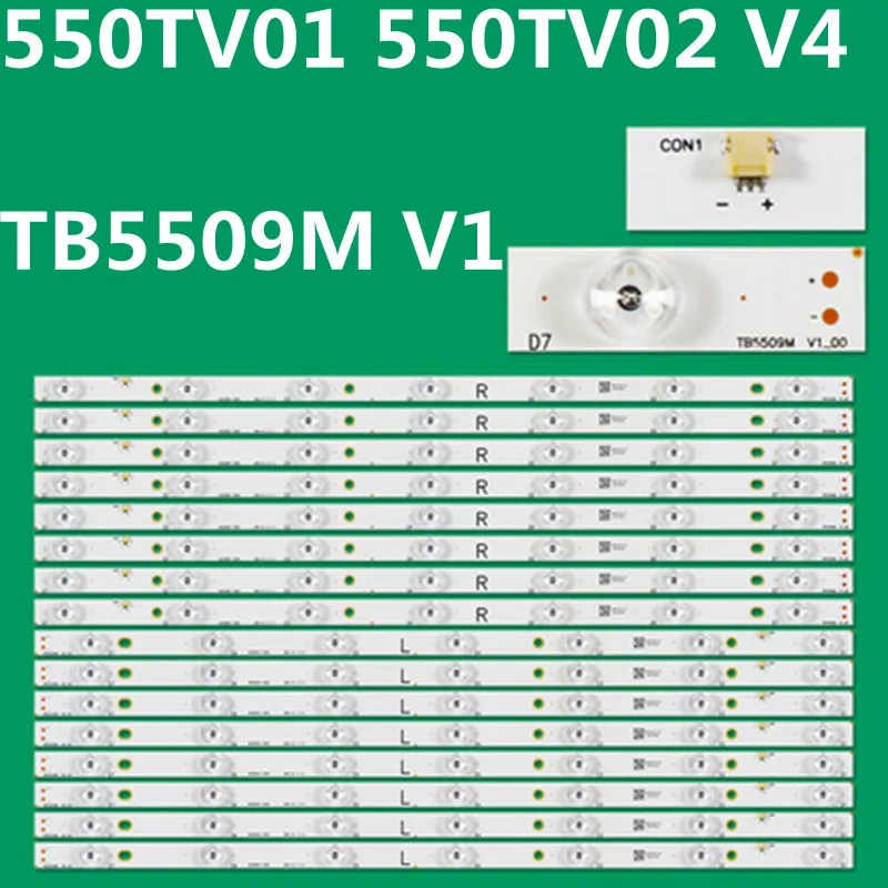 16PCS-LED-Backlight-Strip-For-LB55070-V1-L5EDDYY00849-TB5509M-V0-V1TX ...