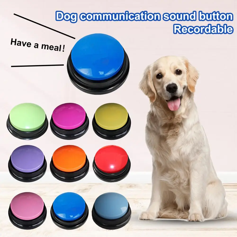 Pet Sound Box Recordable Talking Button Cat Voice Recorder Talking Toy ...