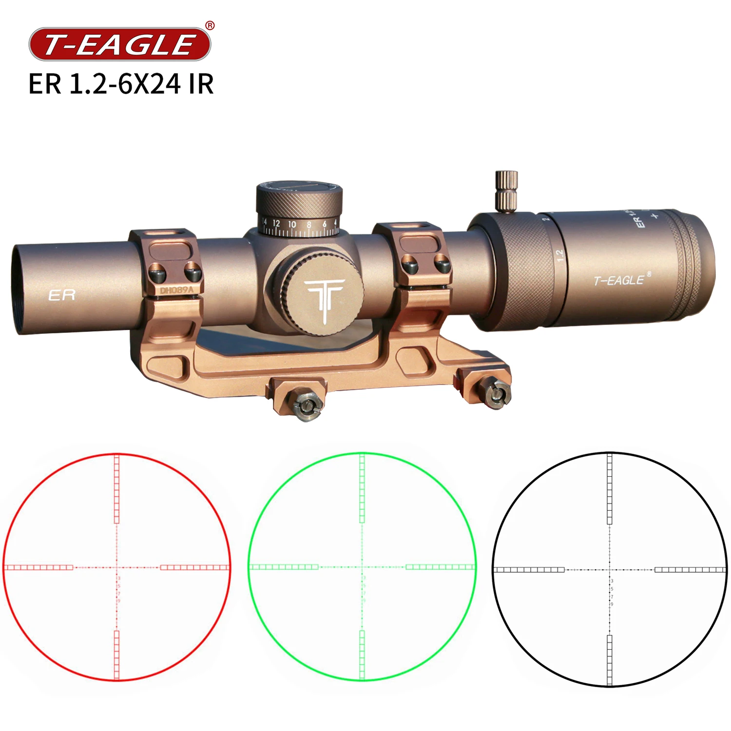 T-EAGLE-ER-1-2-6-X24-IRHK-Tactical-Riflescope-Spotting-Scope-for-Rifle ...