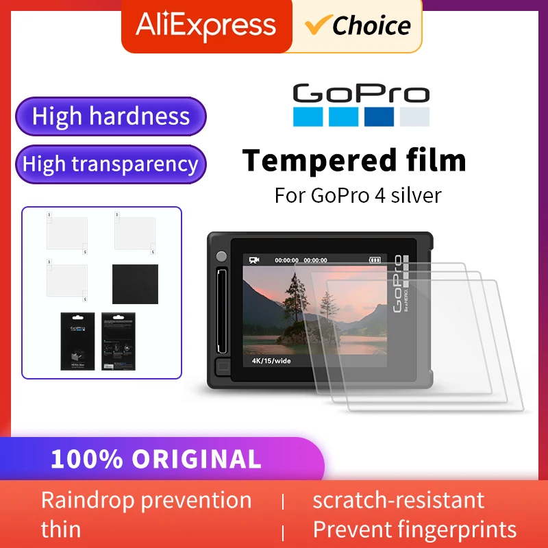 GoPro HERO 4 Silver Camera Screen Protector Film LCD Ultra Clear ...