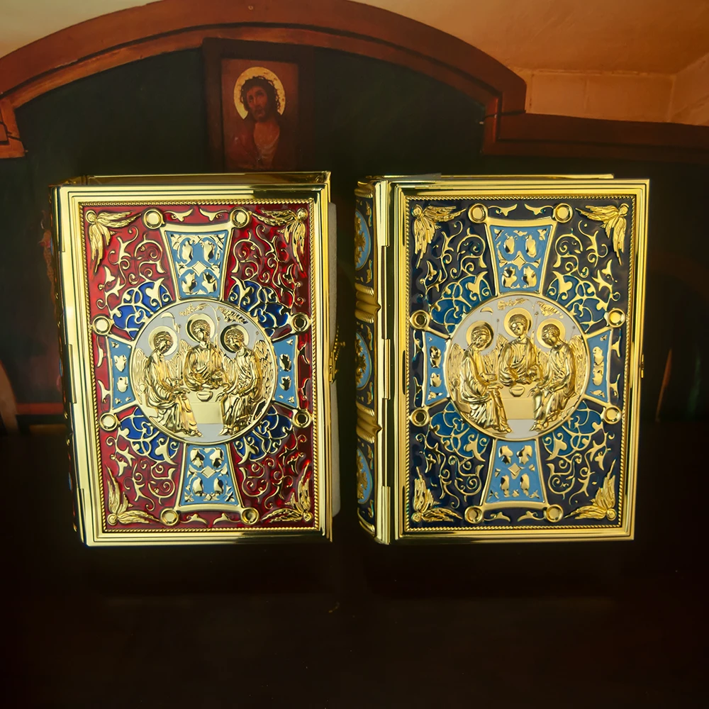 High-quality-handmade-gold-plated-Orthodox-Bible-Gospel-cover-religious ...