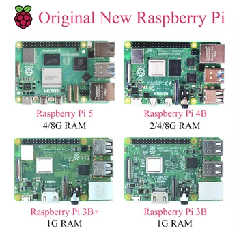 Original Raspberry Pi 5 4B 3B+ 3B Development Board RAM 1G 2G 4G 8G Broadcom 4 Core CPU For DIY ...