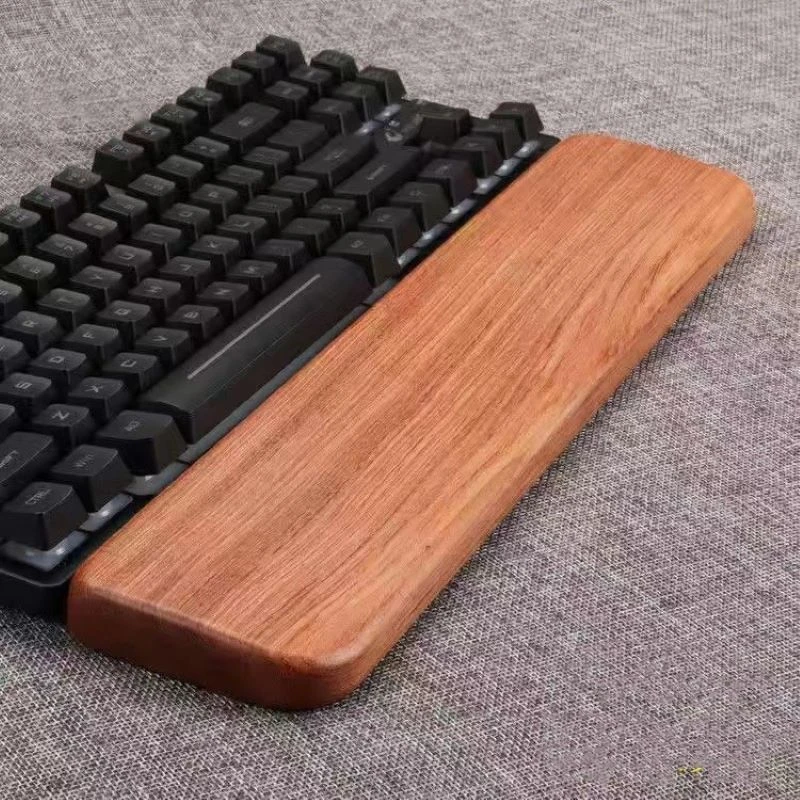 Solid Wood Mechanical Keyboard Wrist Rest Gaming Desk Wrist Pad Support ...