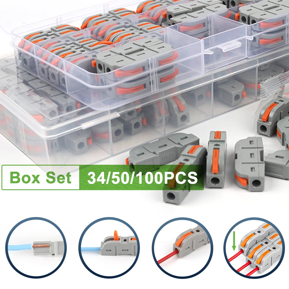 Caixa-Lever-Wire-Connector-Quick-Wire-Connector-Compact-Splice ...