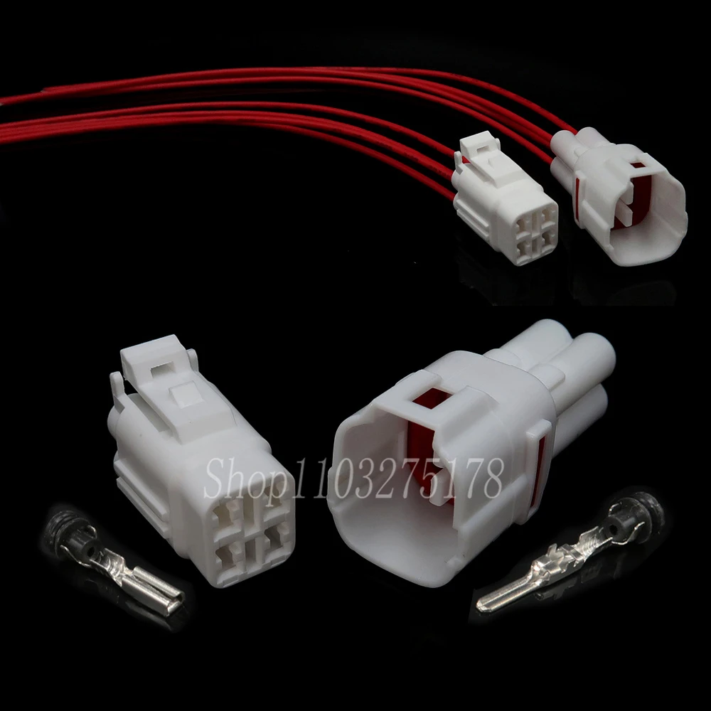 1-Set-4-Pin-6188-0004-6180-4771-Car-LED-Running-Light-Wire-Cable-Socket ...