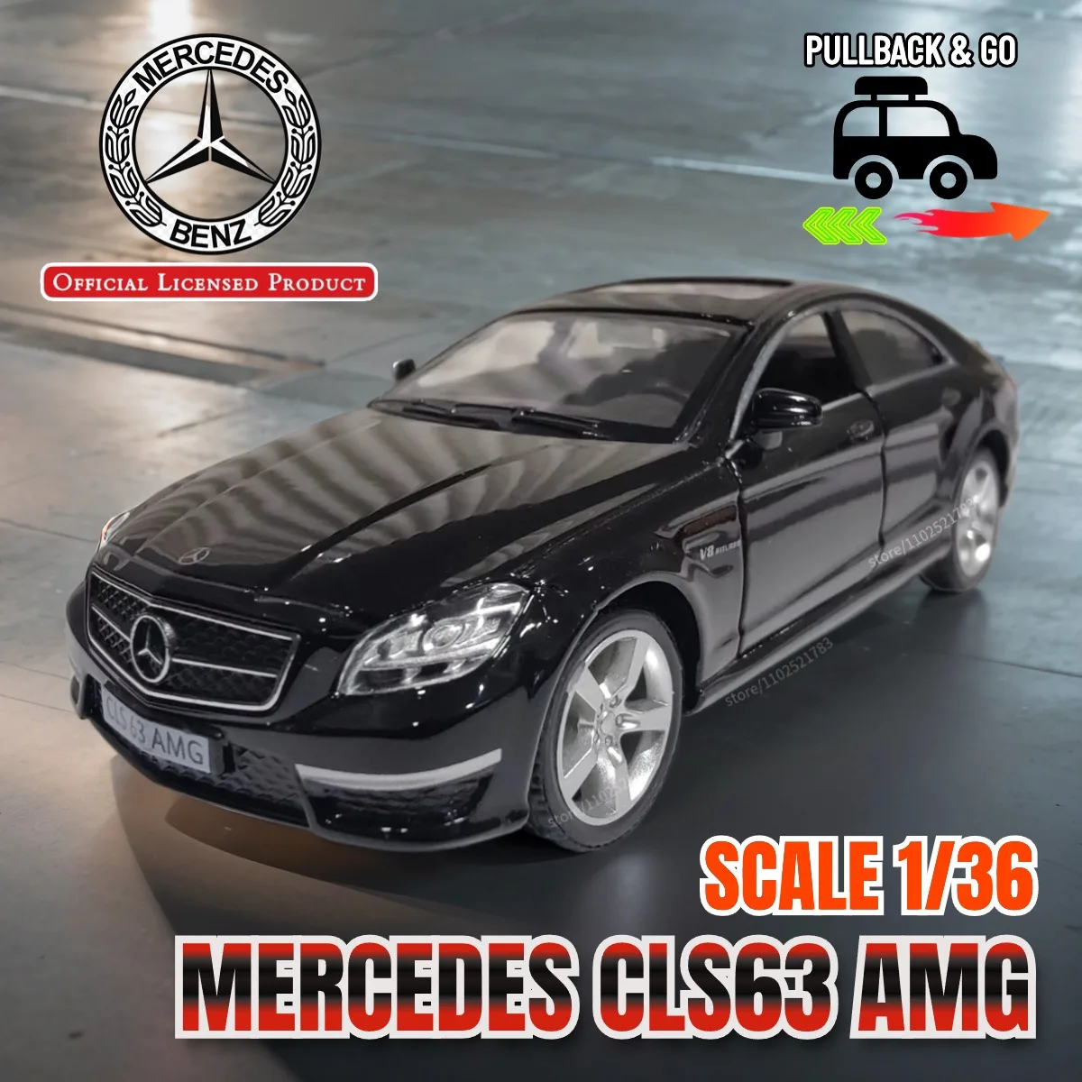 1-36-Mercedes-CLS63-AMG-Replica-Car-Model-Scale-Metal-Diecast-Miniature ...