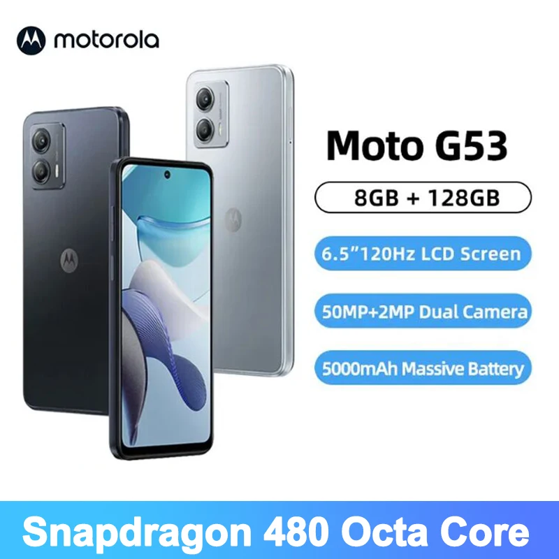 Motorola-Moto-G53-5G-Phone-Mobile-6-5-120Hz-LCD-Screen-Snapdragon-480 ...