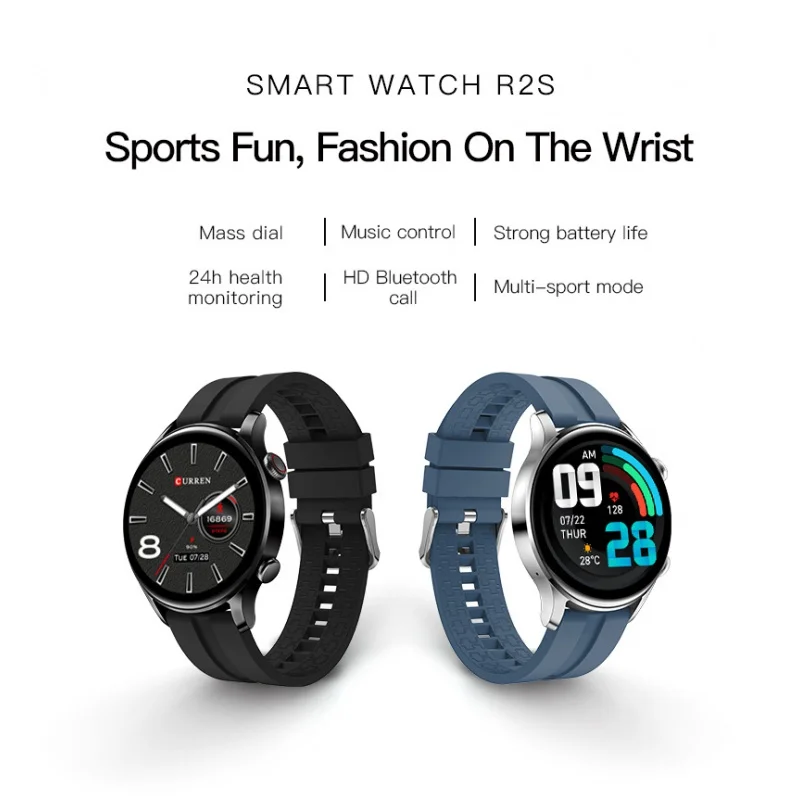 Curren-R2S-Smart-Watch-Running-Outdoors-Step-Counting-Sports-Multi ...