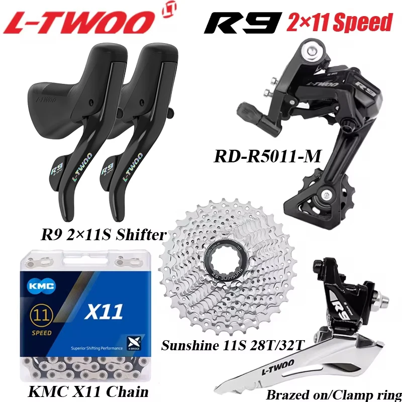 LTWOO-R9-2X11-Speed-Bicycle-Derailleur-Groupset-11V-Shifter-Levers ...
