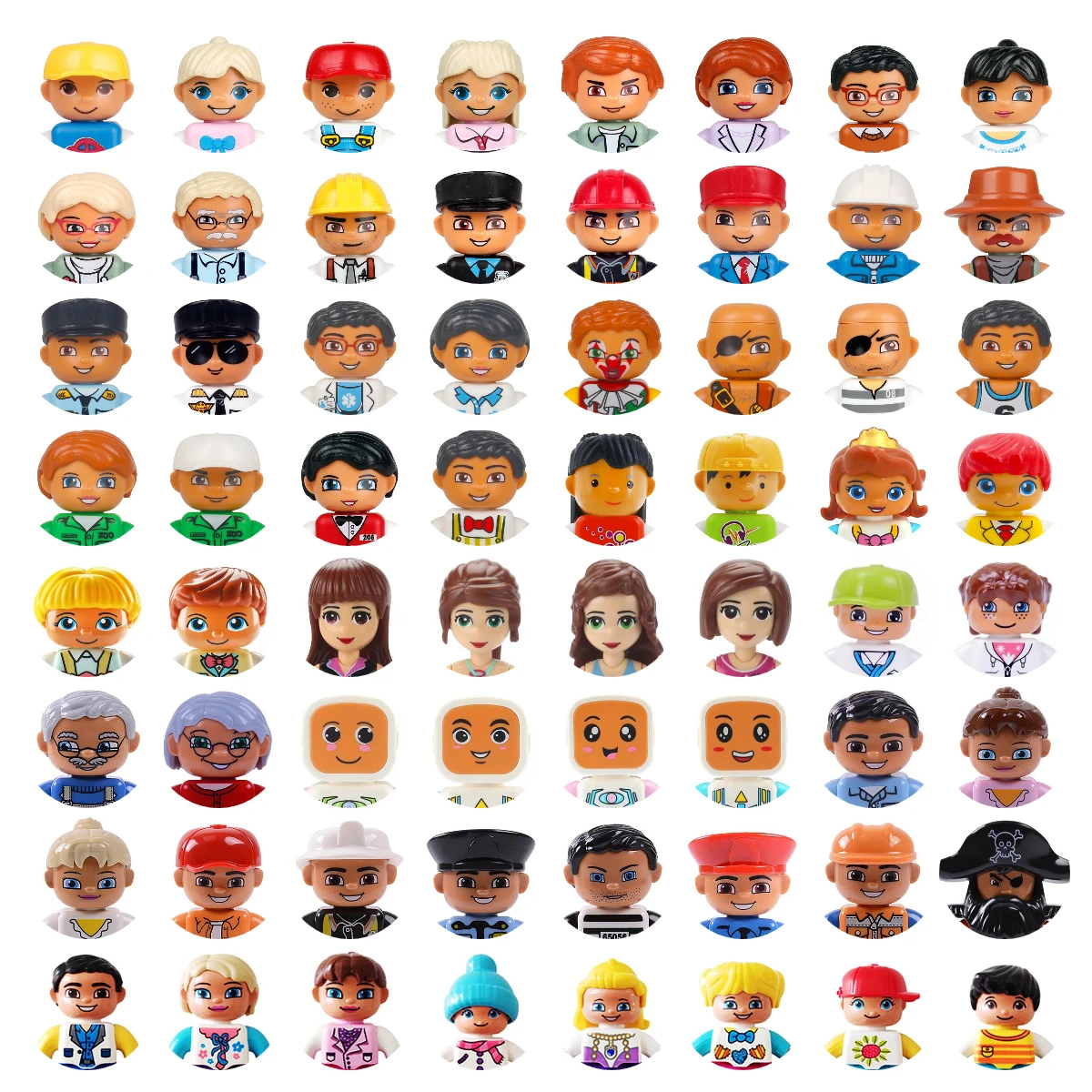 Big-Building-Block-Action-Figures-Doll-City-Careers-Family-Policemen ...