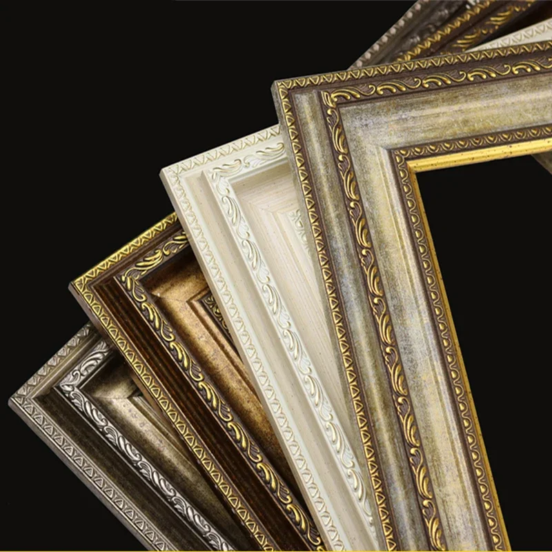 Cadre-Large-Photo-Frame-Gold-Canva-Vintage-Painting-Wall-Art-Photo ...