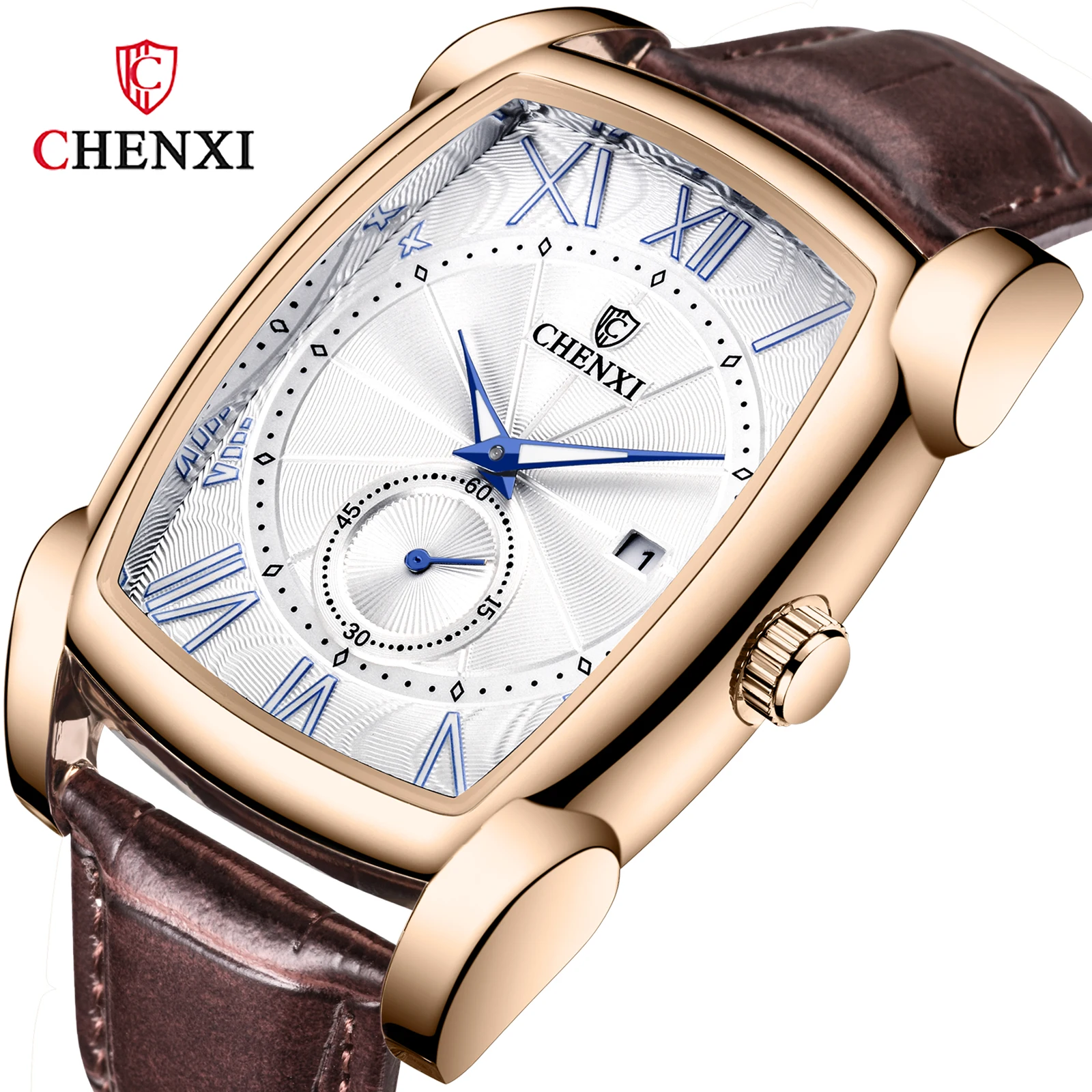 CHENXI Original Watch Gifts for Men Luxury Quartz Luminous Calendar ...