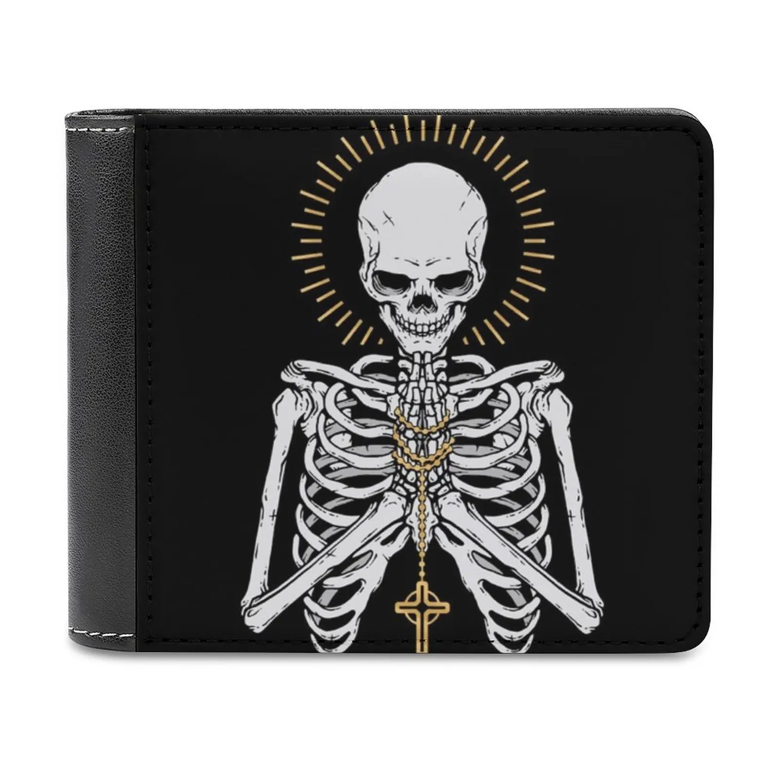 Pray-For-Death-Leather-Wallet-Men-Classic-Black-Purse-Credit-Card ...