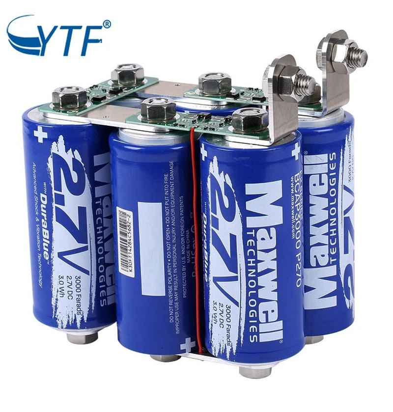 Maxwell Super Capacitor 16v 500f Car Bettery Bank 6* 2.7v 3000 Farad ...