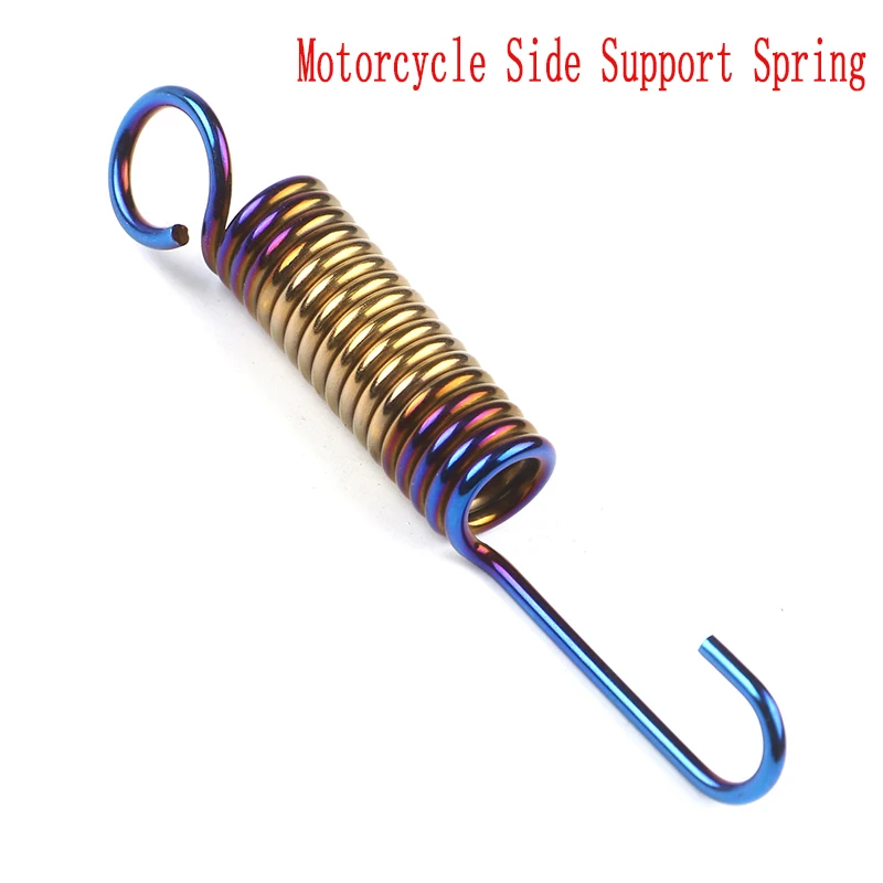 Motorcycle-Universal-Stainless-Steel-Side-Stands-Kickstand-Spring ...