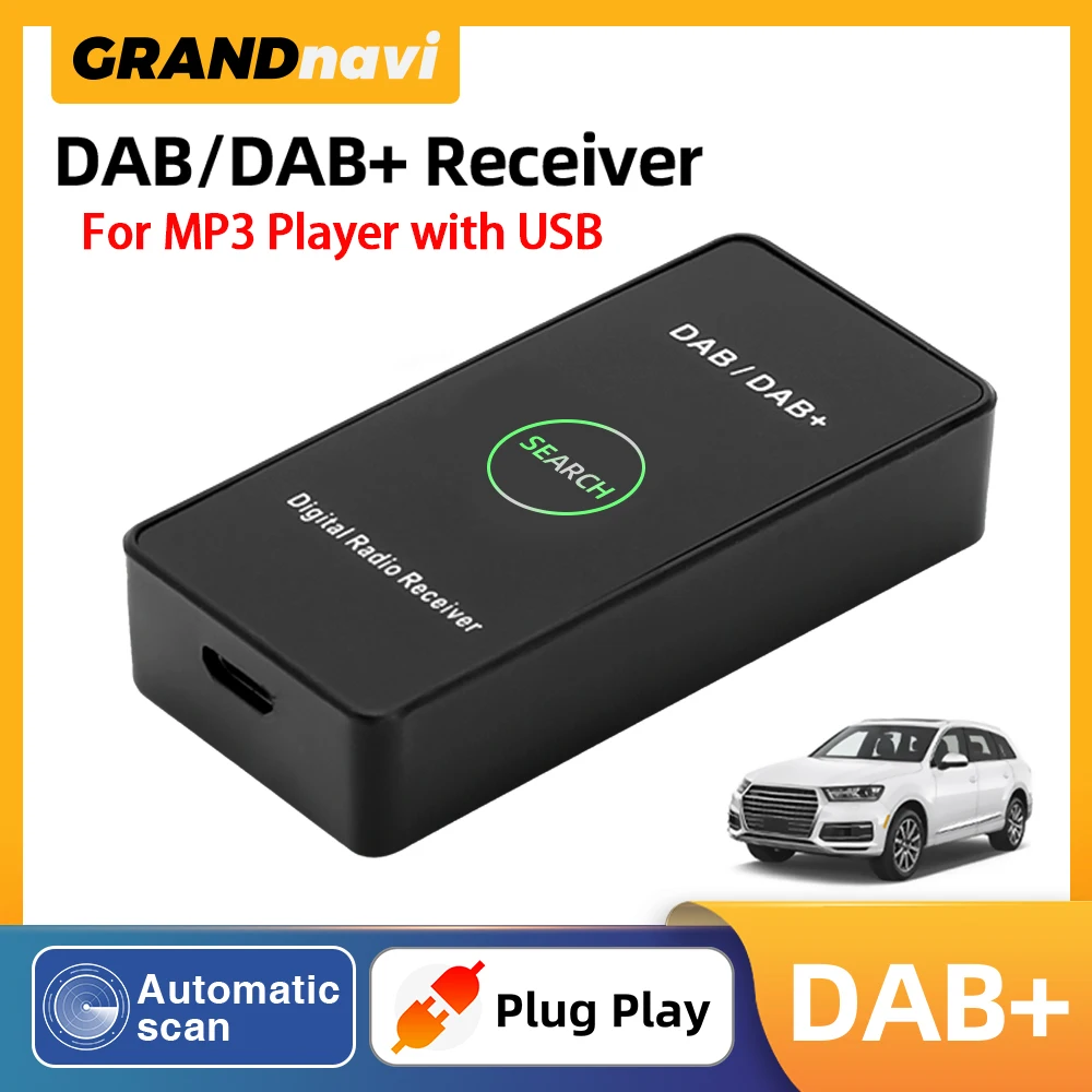 Grandnavi Auto DAB+ Digitale Radiobox DAB+ Ontvanger Antenne USB ...