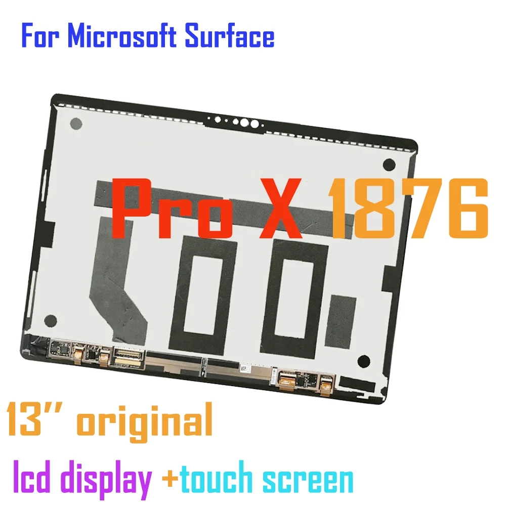 13" Original LCD For Microsoft Surface Pro X 1876 LCD Display Touch ...