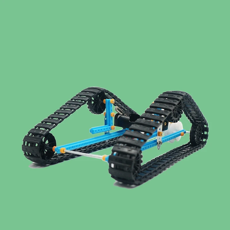 DIY Conveyor Model Children Handmade Tank Model Electric Conveyor ...