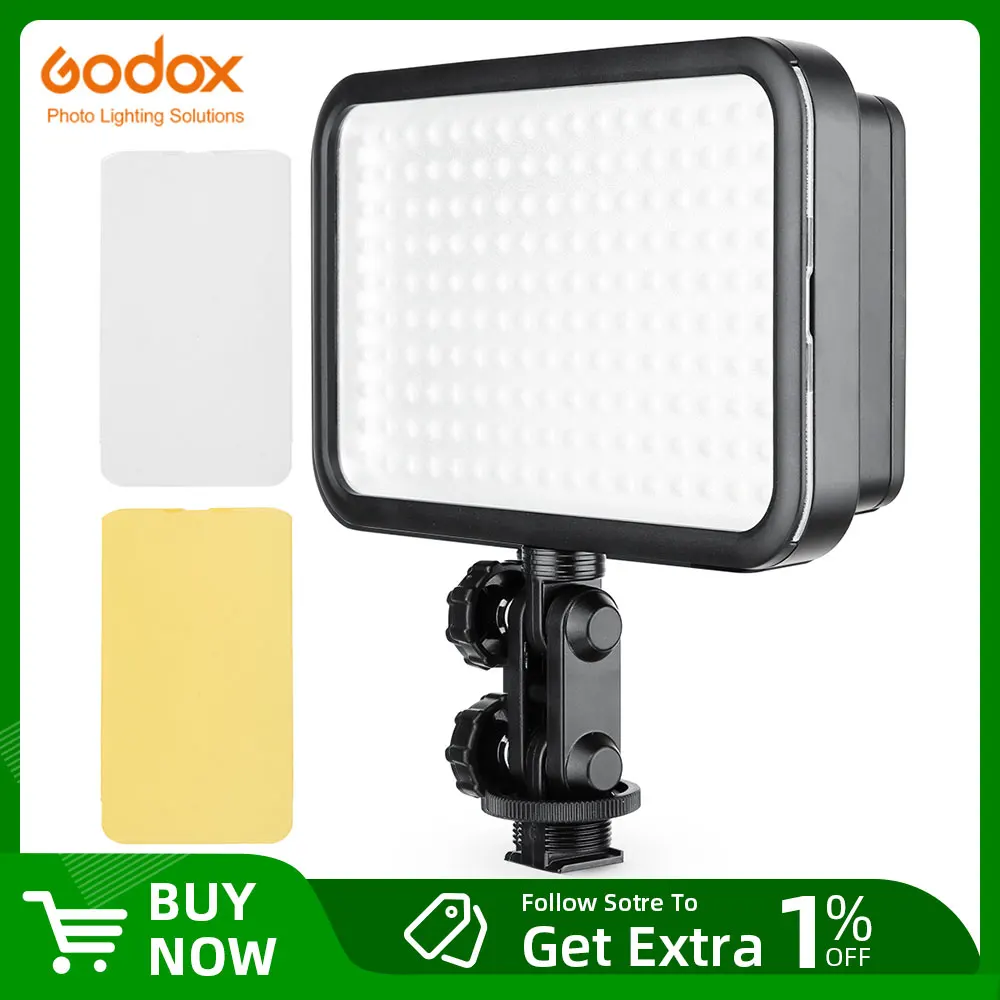 Godox-LED170-Video-Lamp-Light-170-LED-with-Yellow-soft-light-piece-for ...