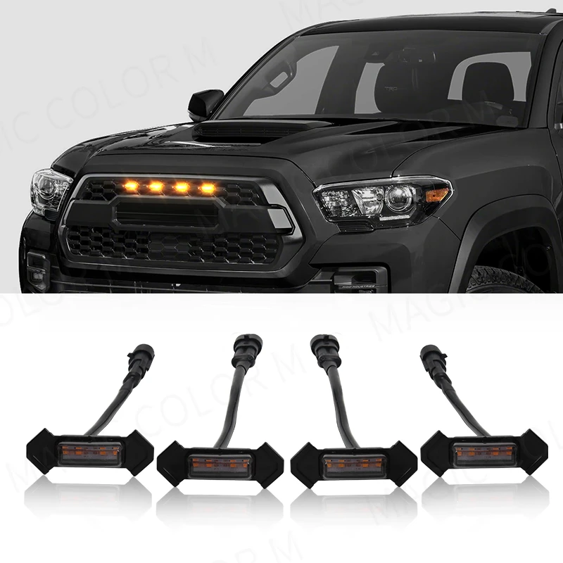 For Toyota Tacoma 2016 2017 2018 2019 2020 Car LED Grille Strobe Light ...