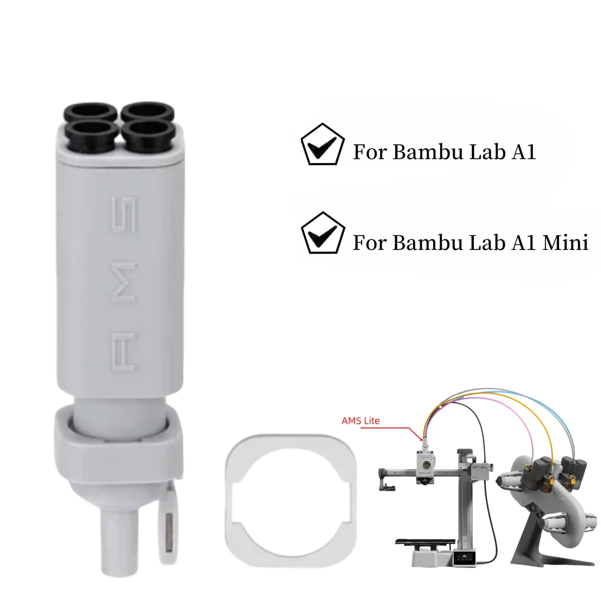 For-Bambu-Lab-3D-printer-AMS-Lite-Filament-Hub-Five-way-components ...