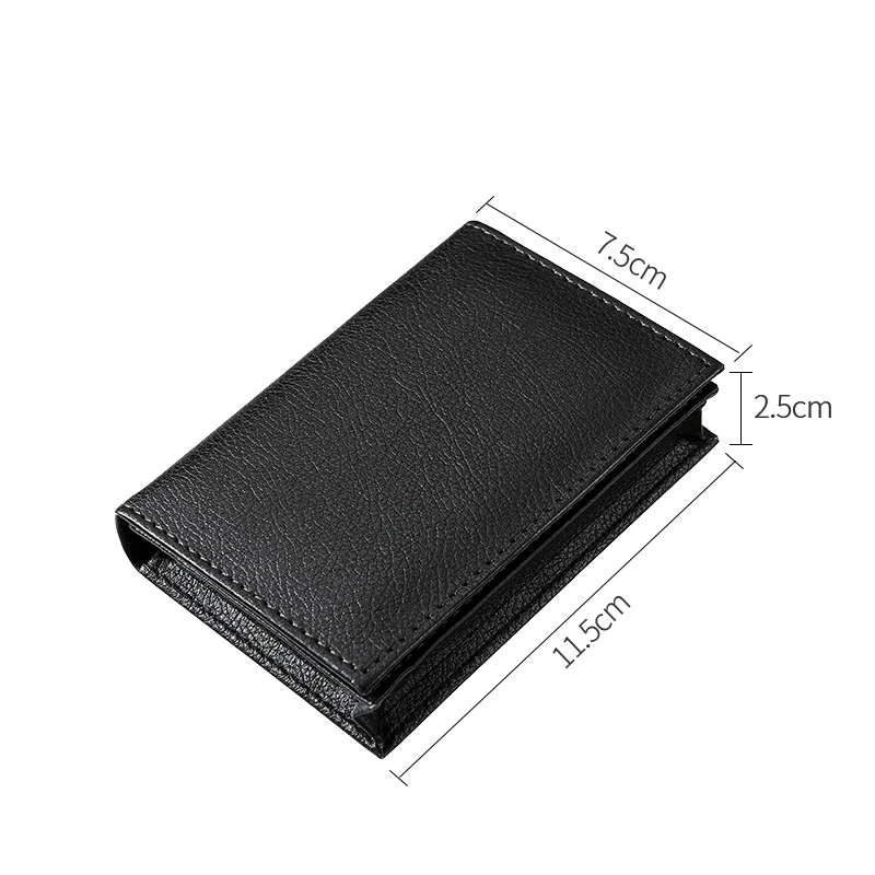 Mulheres PU Faux Leather 30 Slots Card ID Holder Package Driver's ...