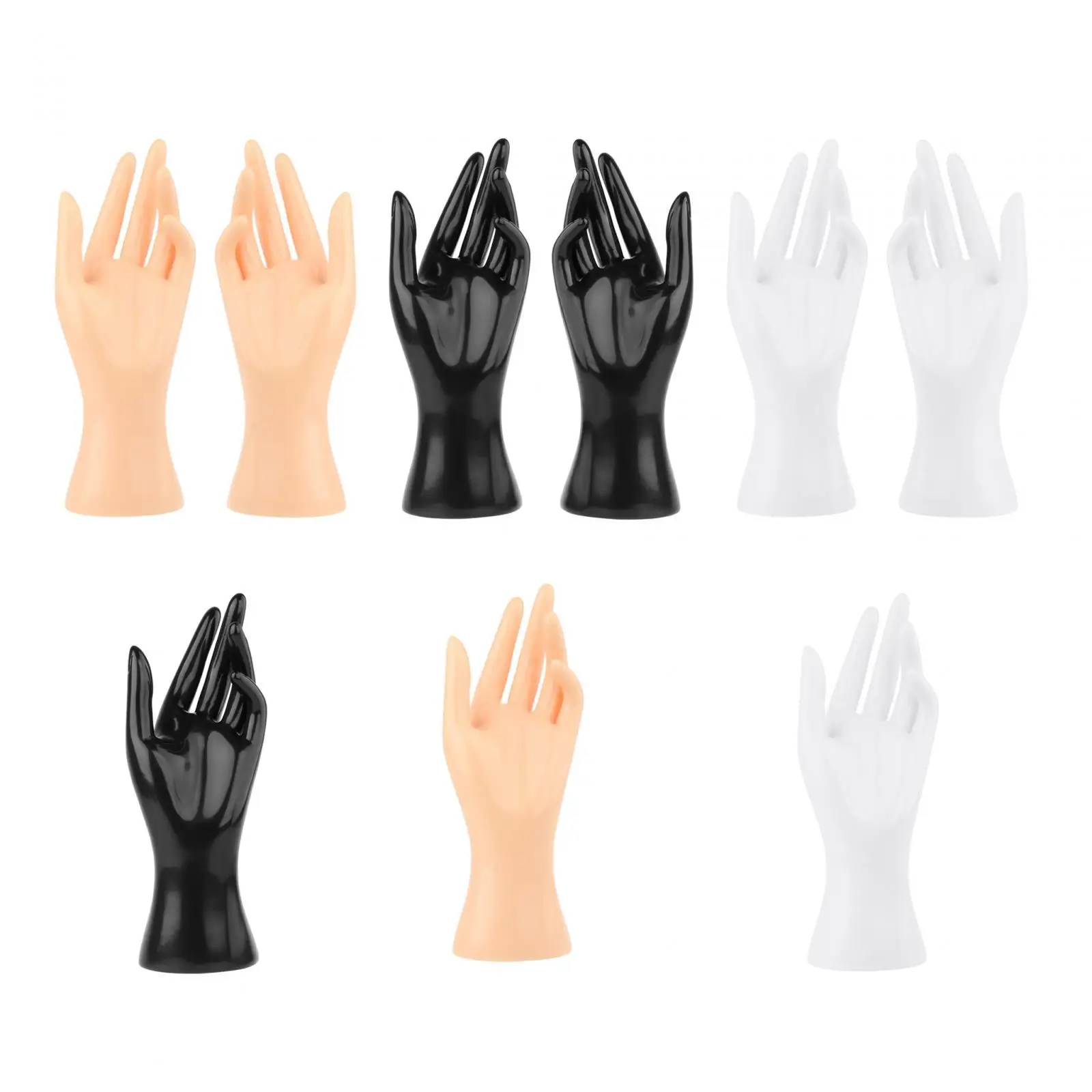 1Pair Female Mannequin Hand Rings Stand Display Decorative Watch Stand ...