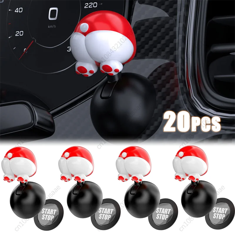 1-20PCS-Car-One-Touch-Start-Button-Rocker-Push-Button-Cover-Car-Start ...