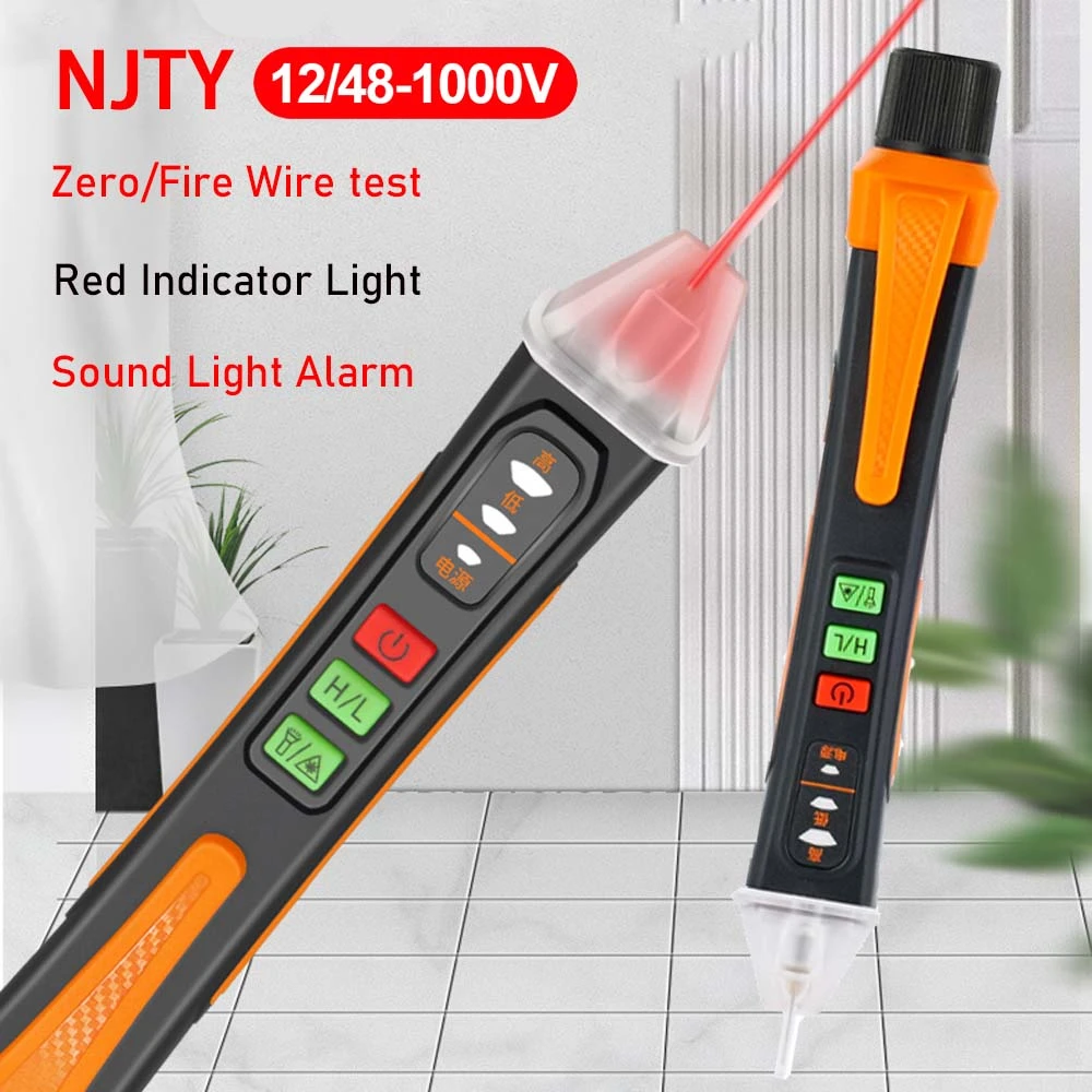 Voltage Detector Smart Non Contact Voltage Tester Pen Meter 12 1000V ...