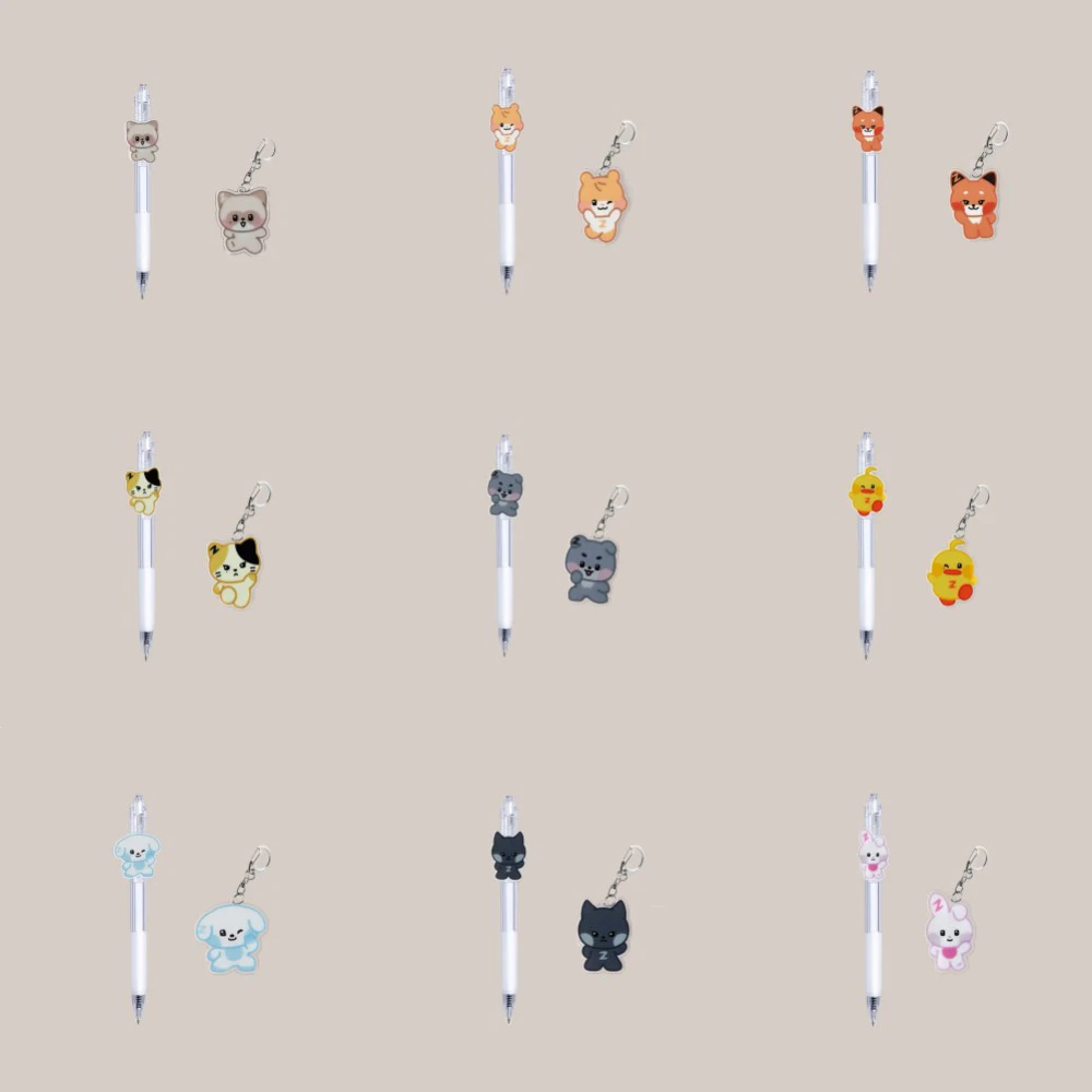 2Pcs-Set-KPOP-ZEROBASEONE-ZERONI-Cute-Gel-Pens-Keychains-Jiwoong ...