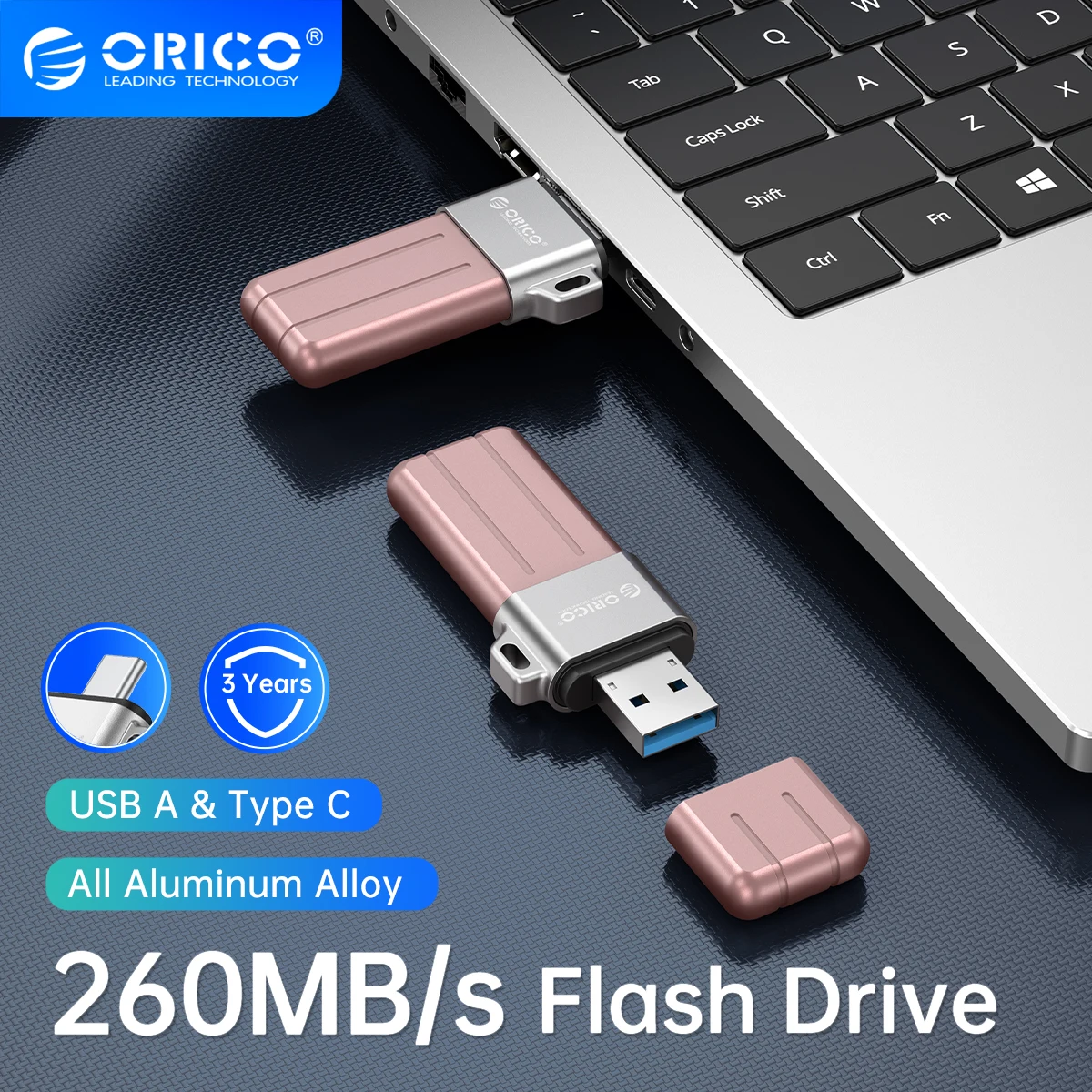 ORICO-256GB-USB-3-2-Pen-Drive-260MB-S-Aluminum-USB-Flash-Drive-128GB ...