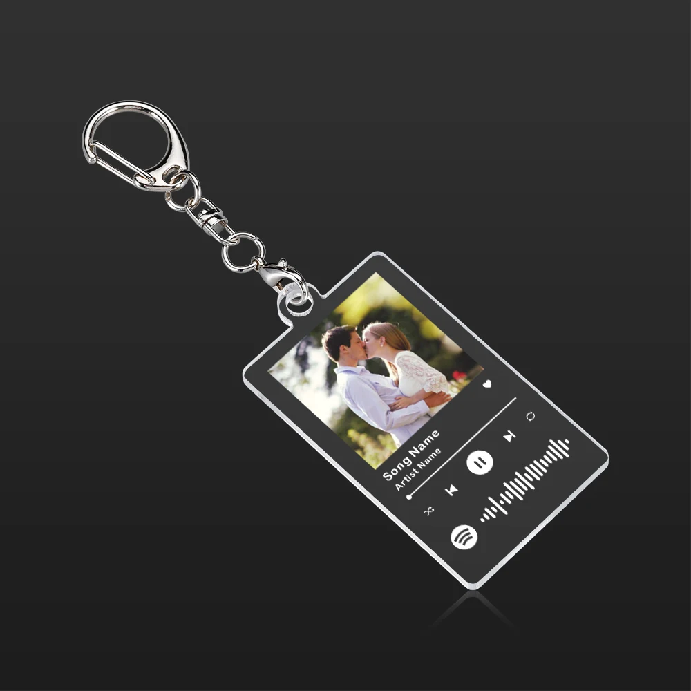 Couple-Music-Gift-Keychain-Personalized-Spotify-Code-Keychains-Custom ...