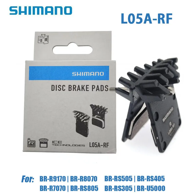 Shimano L05A Brake Pad DEORE SLX XT Resin Metal Pad Cooling Fin Ice ...