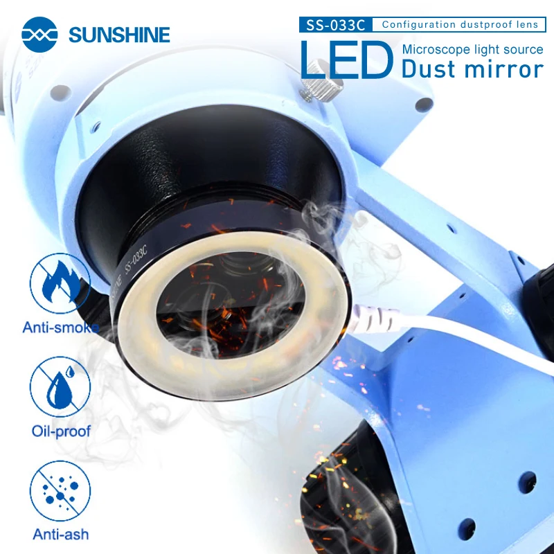 SS-033C-LED-Microscope-Light-Source-Ring-Light-Source-Adjustable-Eye ...