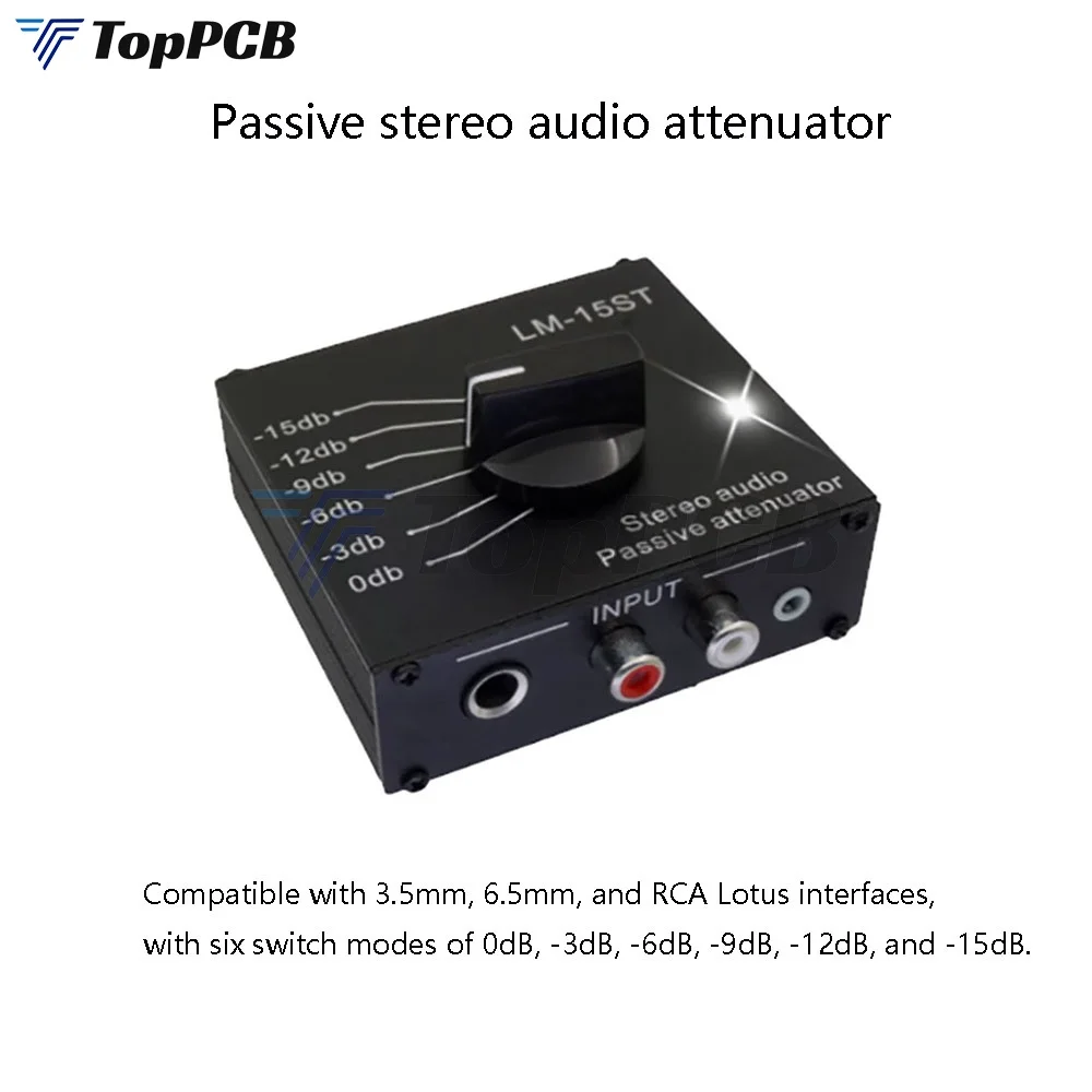 Dual Channel Stereo Audio Passive Attenuator High High Level to Low ...